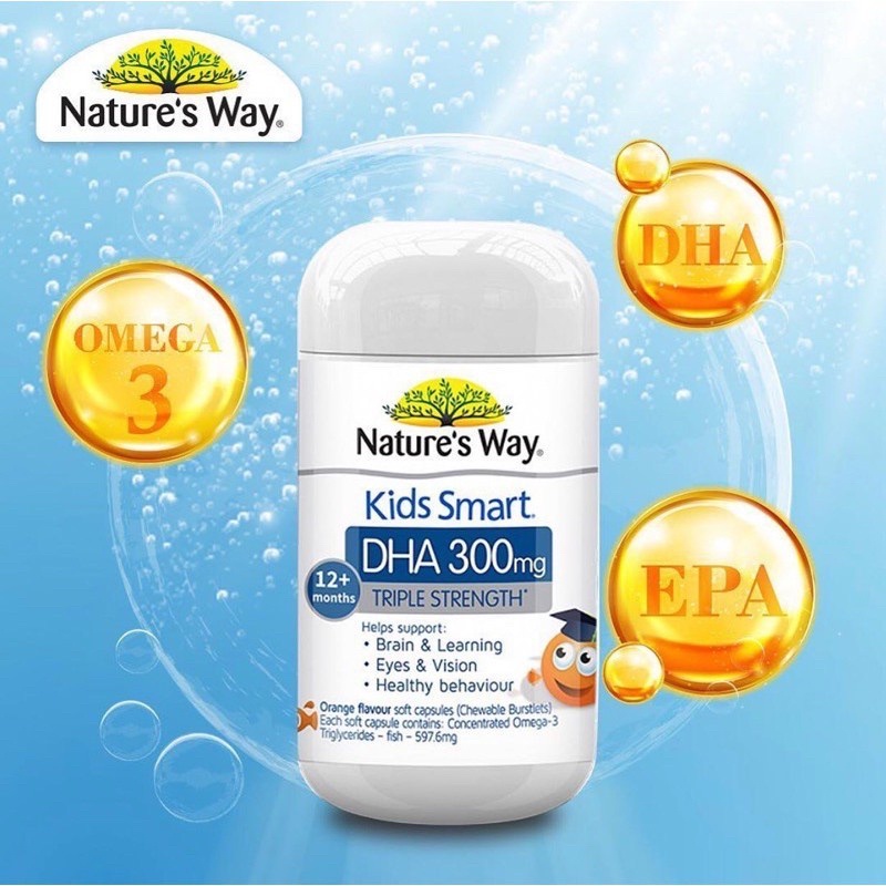 Nature’s Way DHA 300mg Triple Strength Kids Smart | Shopee Thailand