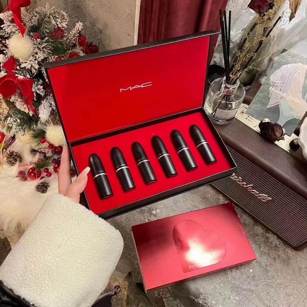 【SUVI】Mac MAC Bullet Lipstick Lip Gloss Love New Year Gift Box Six ...