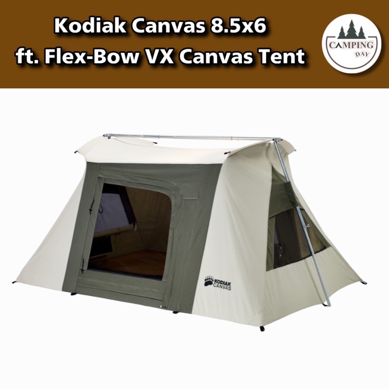 Kodiak Canvas 8.5x6 ft. Flex-Bow VX Canvas Tent เต็นท์ผ้าแคนวาส ...