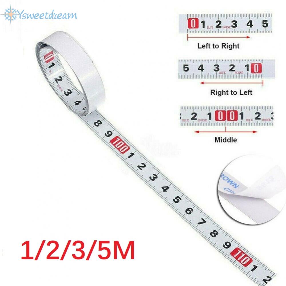 SWTDRM- ~1-5M Self Adhesive Metric Miter Track Tape Measure Scale Ruler ...