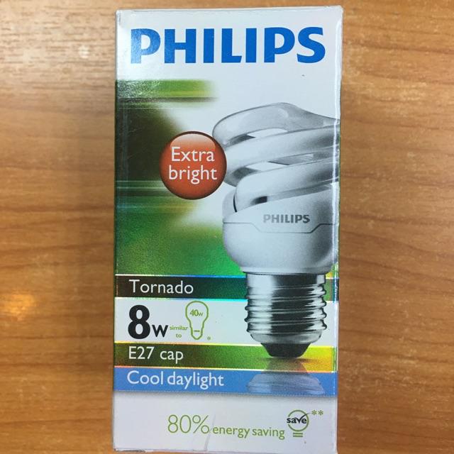 หลอดทอร์นาโด ฟิลิปส์ 8W12W15W20W24W E27 220-240V50-60Hz Extra bright | Shopee Thailand