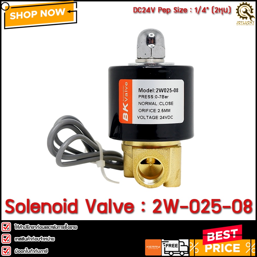 Solenoid Valve BK 2W-025-08,24V**TH | Shopee Thailand