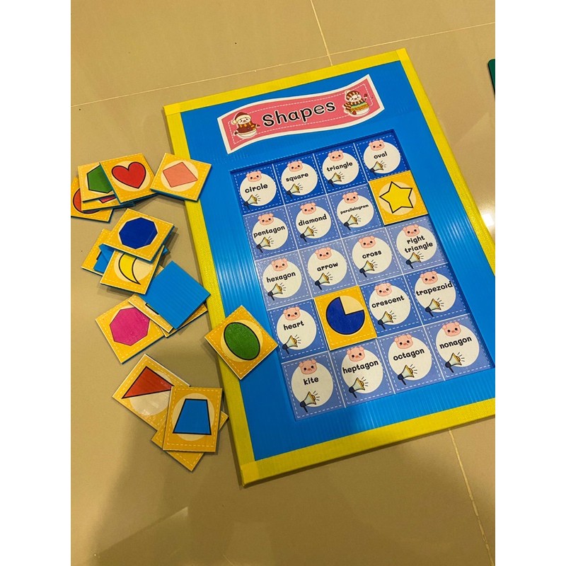 สื่อการสอนภาษาอังกฤษ shape matching Board Game | Shopee Thailand