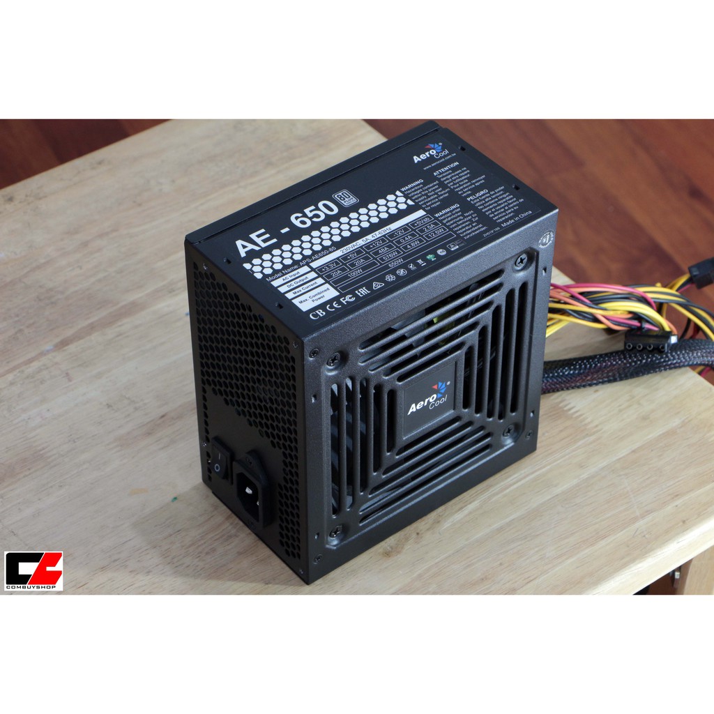 PSU AEROCOOL AE-650 80+ [ 650W มาตรฐาน 80+ WHITE ] | Shopee Thailand