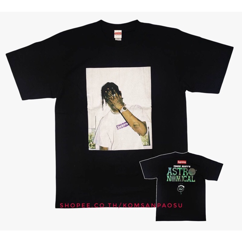 คำแนะนำยอดนิยม เสื้อยืด Travis scott supreme hiphop rapper | Shopee ...
