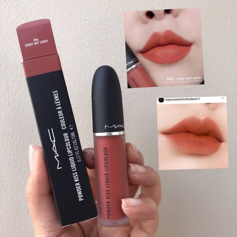 MAC Sorry not sorry power kiss liquid lipstick | Shopee Thailand