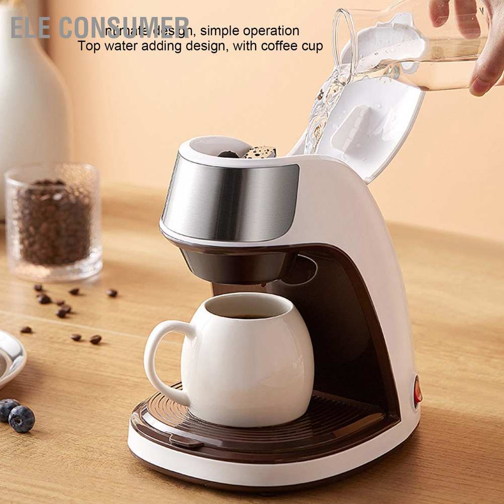 ELE Consumer 300ml Single Serve Coffee Maker Mini Multi-Purpose ...