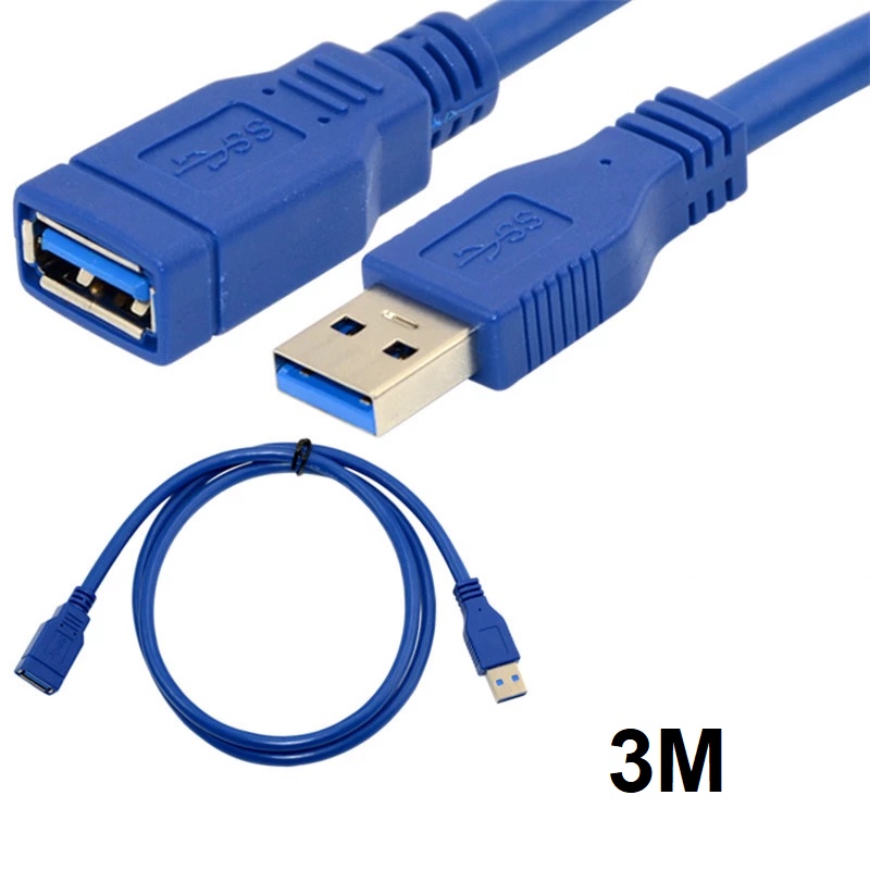 Cable USB3.0 AM/BM AM/AF สายต่อปริ้นเตอร์/สายต่อเพิ่มความยาว USB3.0 | Shopee Thailand