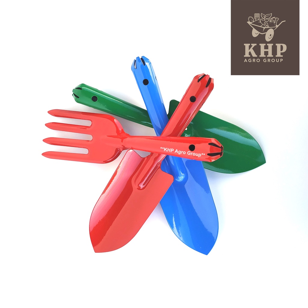 ช้อนปลูก ช้อนปลูกต้นไม้ ช้อนพรวนดิน ส้อมพรวนดิน สีส้ม แข็งแรง ทนทาน ...