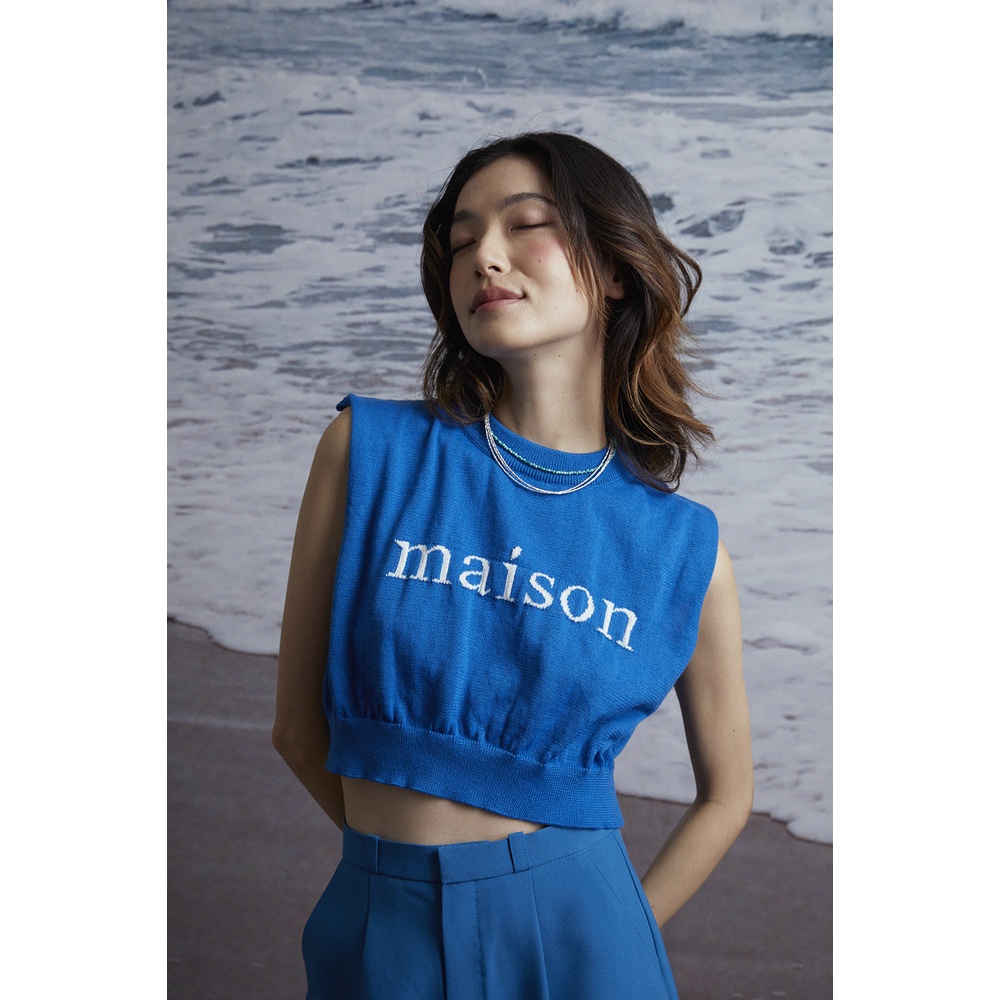 maison KEEPS | Haru Knitted Tops เสื้อไหมพรมแขนกุด | Limited ไม่ผลิต ...