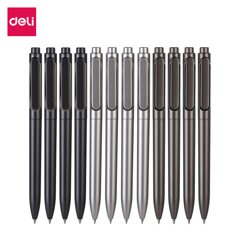 Deli 0.5mm Black Pen Student Carbon Pen Linfini Series A12 | Shopee ...