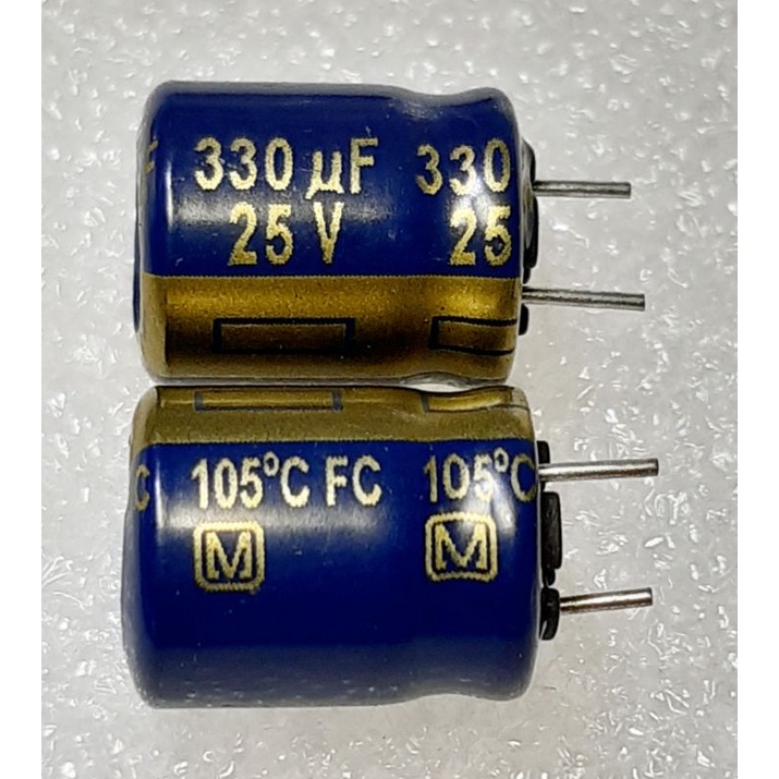 Panasonic FC 330uf 25v (ตัดขา) capacitor ตัวเก็บประจุ คาปาซิเตอร์ ...