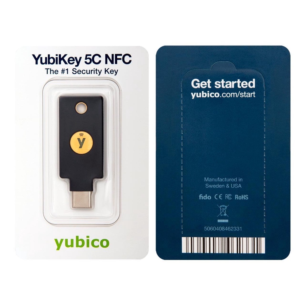 Yubikey 5c Nfc Yubico Two Factor Authentication Security Key Usb C Nfc Yubikey5c Shopee