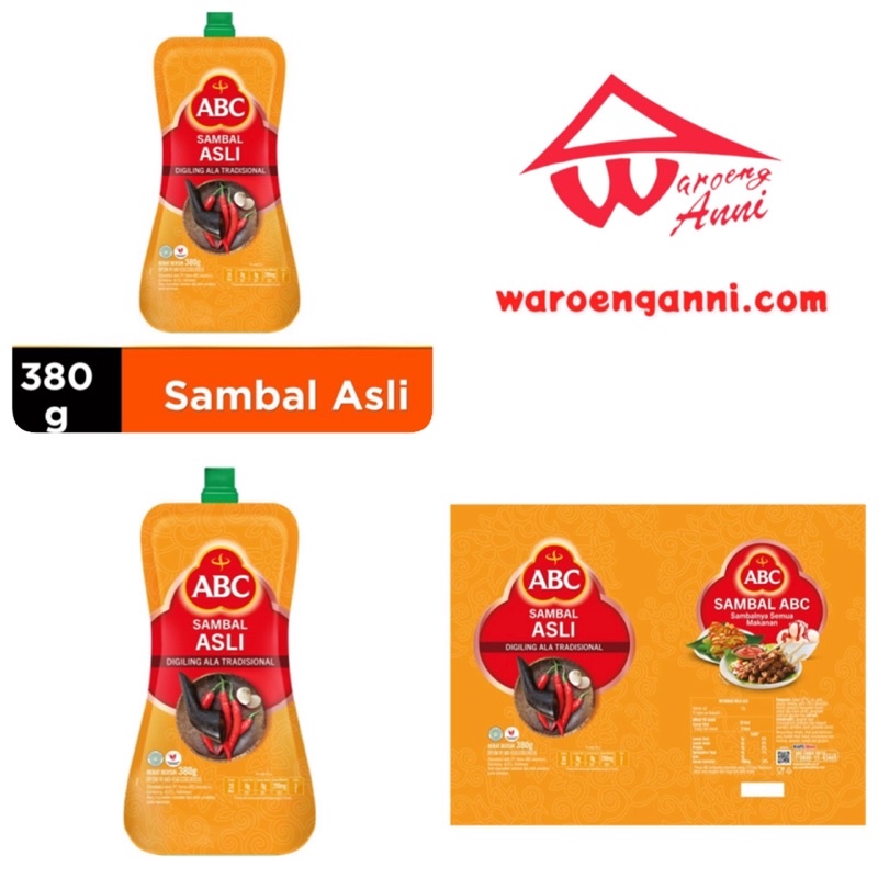 Indonesia Sambal Saos ABC Asli / Original Pouch ,380 gram | Shopee Thailand