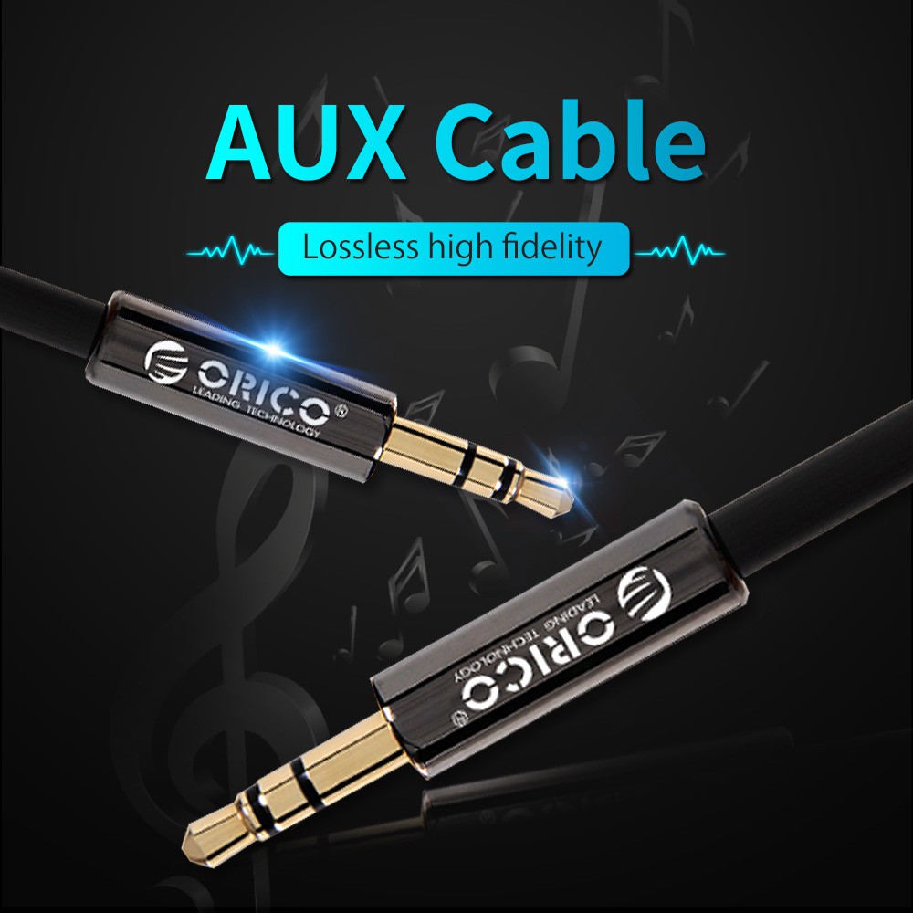 Orico (XMC)Aux Cable 3.5mm Jack Gold Plated Male to Male Audio Cable ...