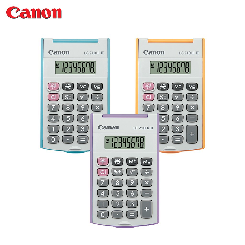 Canon เครื่องคิดเลขรุ่น LC-210 HI III BL/PP/OR (HB) ประกัน 3 ปี ...