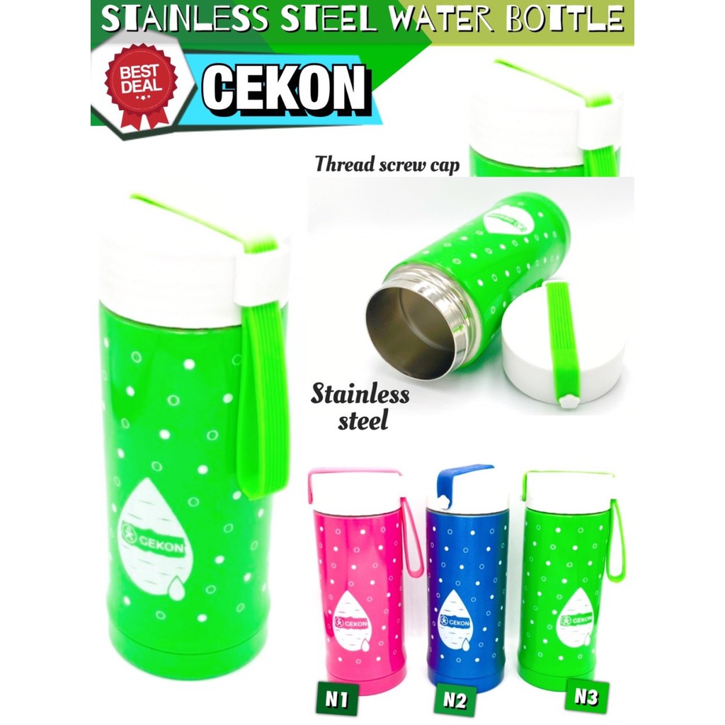 Cekon Bottle water Bottle กระบอกน้ำสแตนเลส | Shopee Thailand