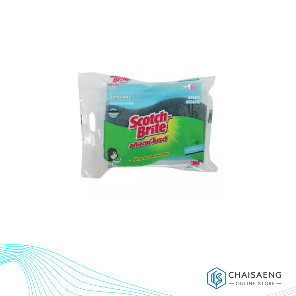Scotch - Brite Wave Shape สก๊อตช์-ไบรต์ แผ่นใยขัดรูปทรงโค้งเว้า สำหรับ ...