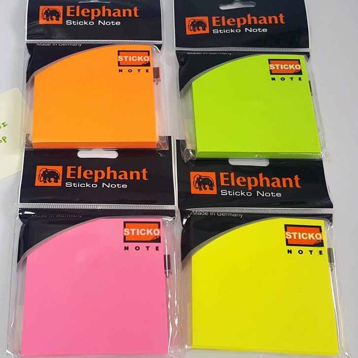 กระดาษโน๊ต 3x3นิ้ว ( 80-100แผ่น ) ตราช้าง Elephant sticko note จำนวน 1 ...