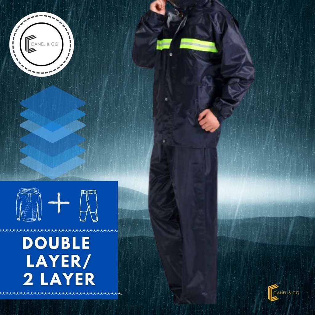 Canel & Co Premium Raincoat Rainsuit พรีเมี่ยม ชุดกันฝน เสื้อกันฝน มี ...