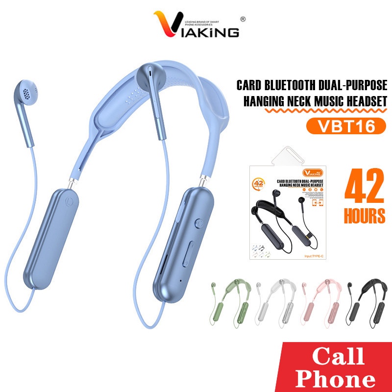 หูฟังบลูทูธ ไร้สาย Viaking รุ่น VBT16 เหมาะออกกำลังกาย ใช้งานได้นาน 6-8 ...