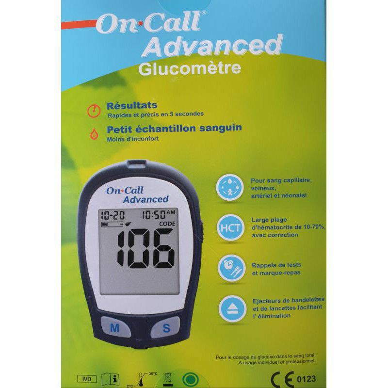 เครื่องตรวจน้ำตาล On Call Advanced Blood Glucose meterประเทศเยอรมันของ ...