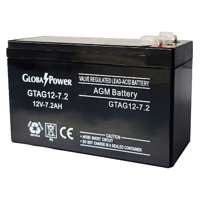 แบตเตอรี่เครื่องสำรองไฟ GPW-GTAG12-7-2 ประกัน 2 ปี Global power battery ...