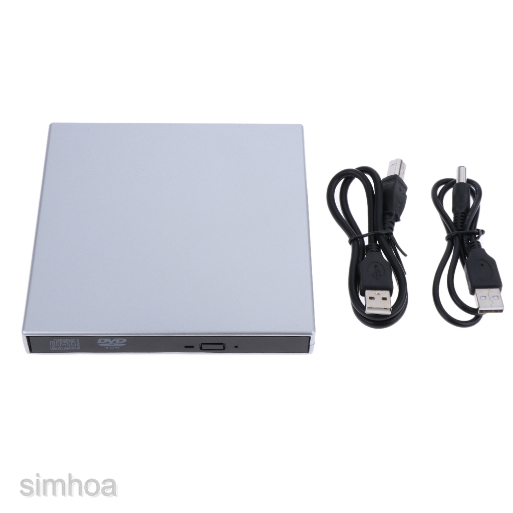 External CD DVD Drive, USB 2.0 Portable Slim Optical Drive, DVD/CD ...