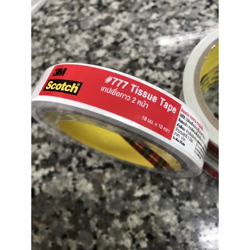 เทปกาว2หน้าแบบบาง 3M #777 | Shopee Thailand