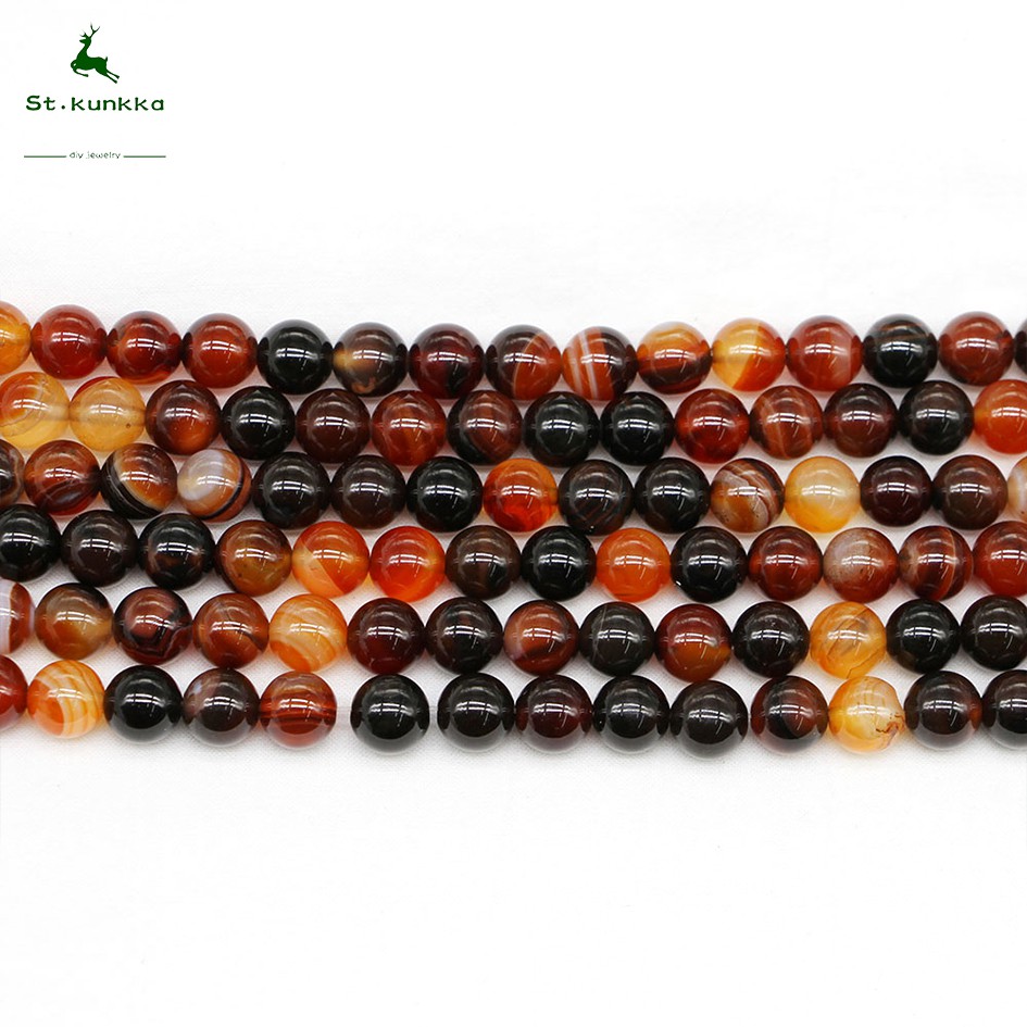 St.kunkka หินธรรมชาติ Dream Agate ลูกปัดกลม-Dream Agate (1 string/batch ...