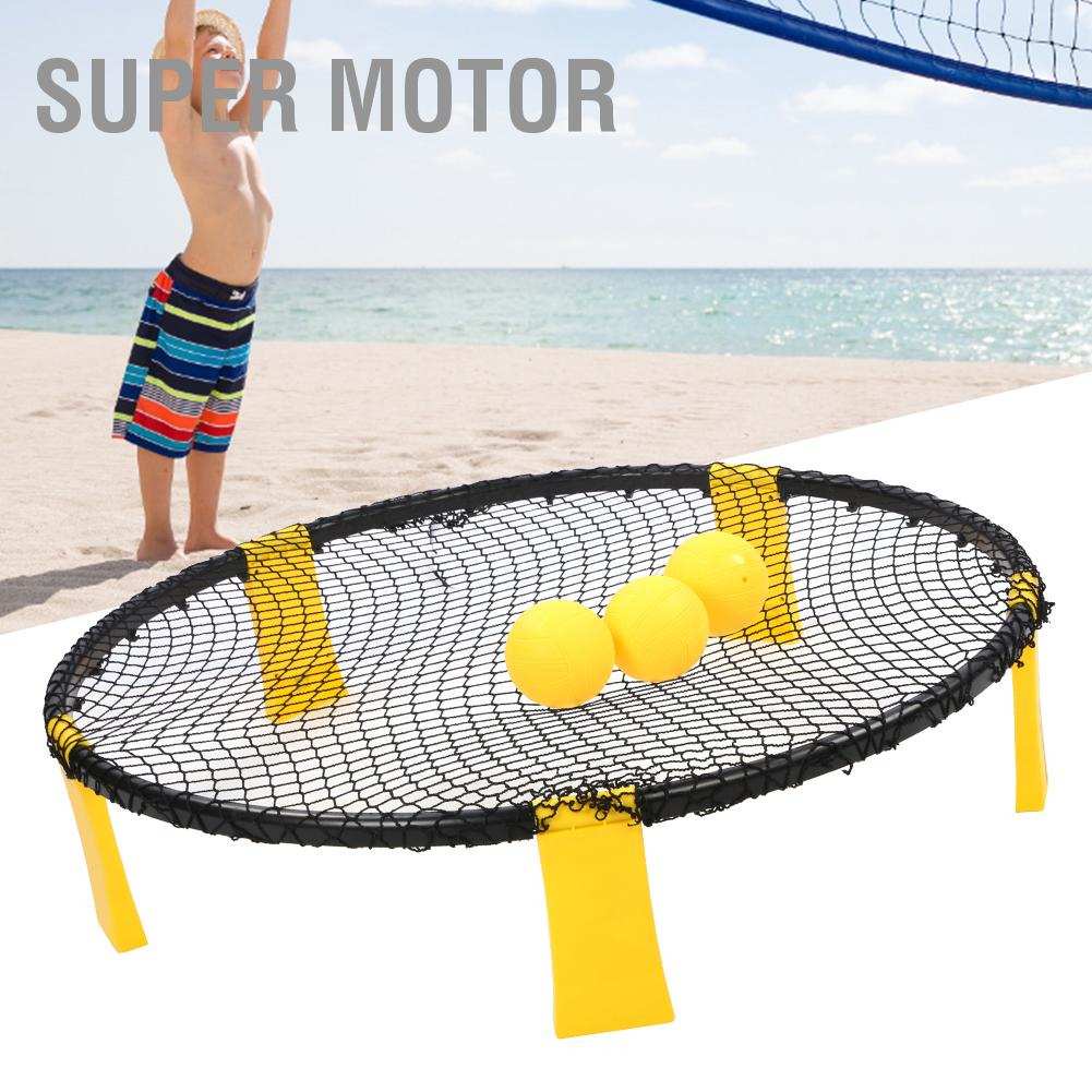 Super Motor Mini Beach Volleyball Ball Game Set with Inflator for ...