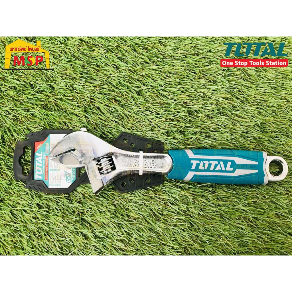 Total โททอล ประแจเลื่อน หุ้มยาง ขนาด 10" THT101106 ประเเจ กุญเเจเลื่อน ...