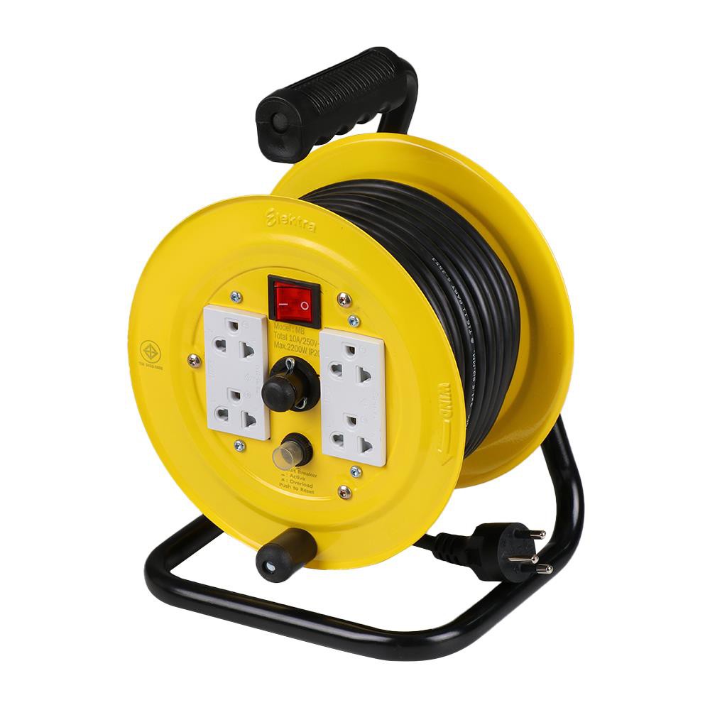 Cable storage wheel ล้อเก็บสายไฟ อุปกรณ์ช่างไฟฟ้า โรลปลั๊ก rollสายไฟ 10 ...