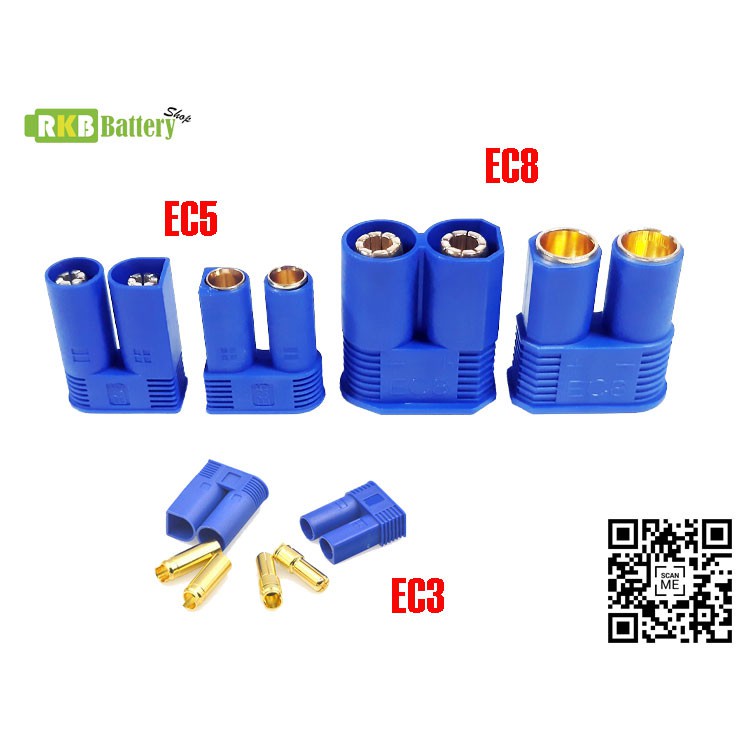 zc [พร้อมส่ง] (1คู่) EC5 EC8 Banana Plug High Current 120A 160A Power ...