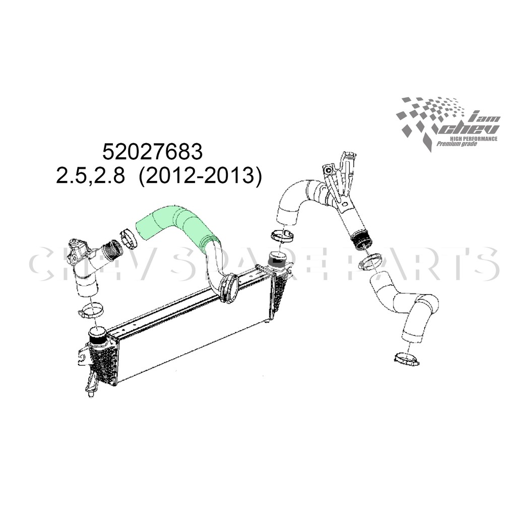 ท่อยางอินเตอร์ โคโลราโด เทรลเบลเซอร์ 2.5,2.8 2012-2013 (เข้าปีกผีเสื้อ ...