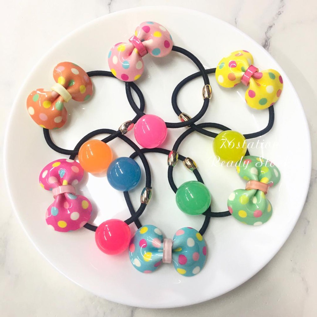 เครื่องประดับผม Hairties เชือกผม Getah Rambut Rubberband 发圈 皮胶 | Shopee ...