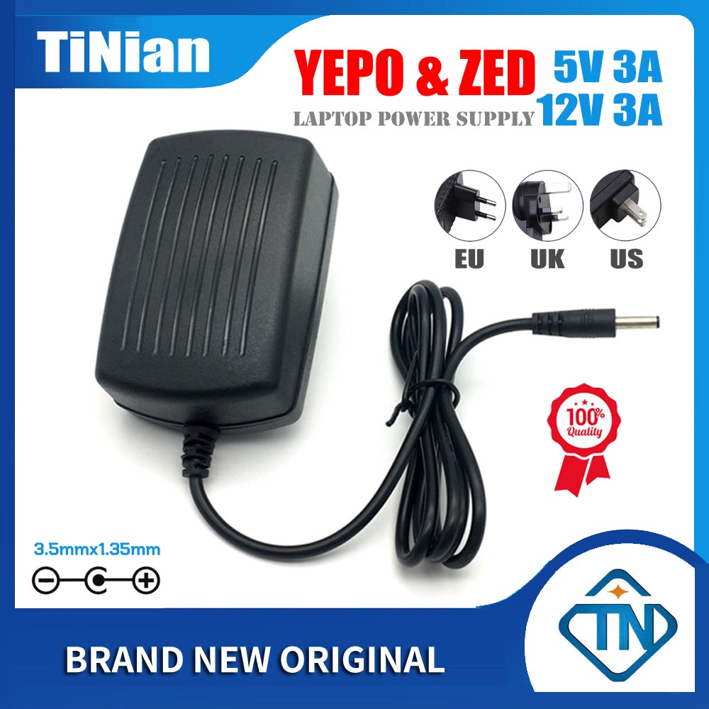 5V 12V 3A AC DC Power Adapter สำหรับ YEPO 3 4 Pro 737S 737A UltraBook สำหรับ iLIFE ZED AIR H ...