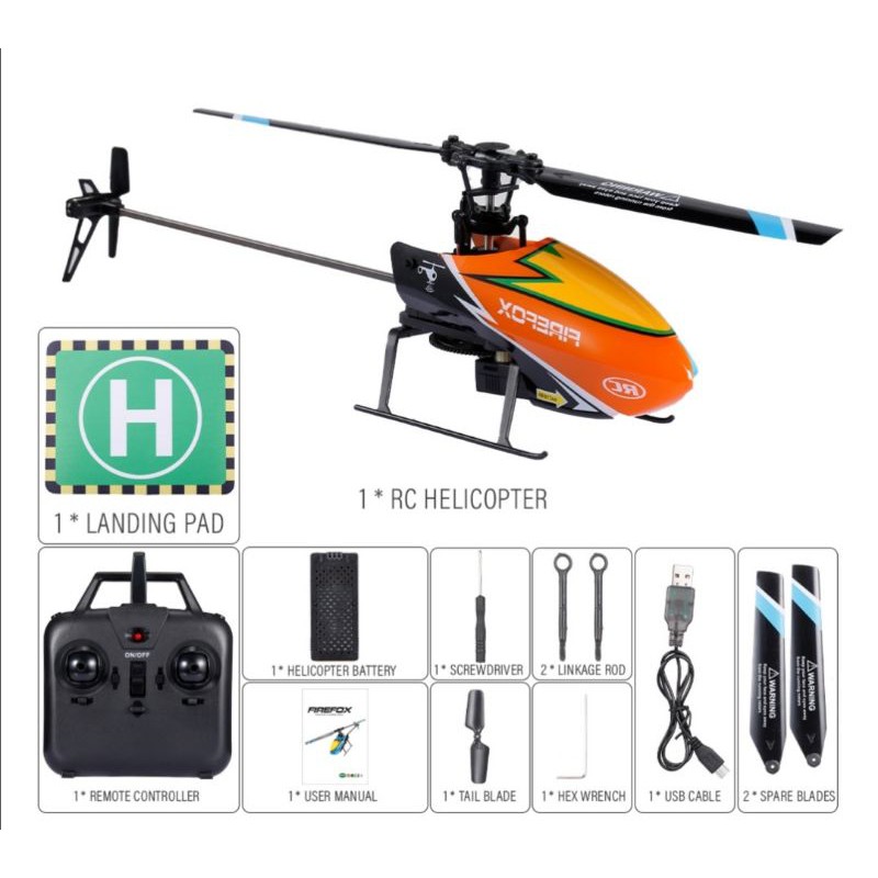 C129 RC Helicopter 4CH Mini Aileronless Helicopter 6-axis Gyro Remote ...