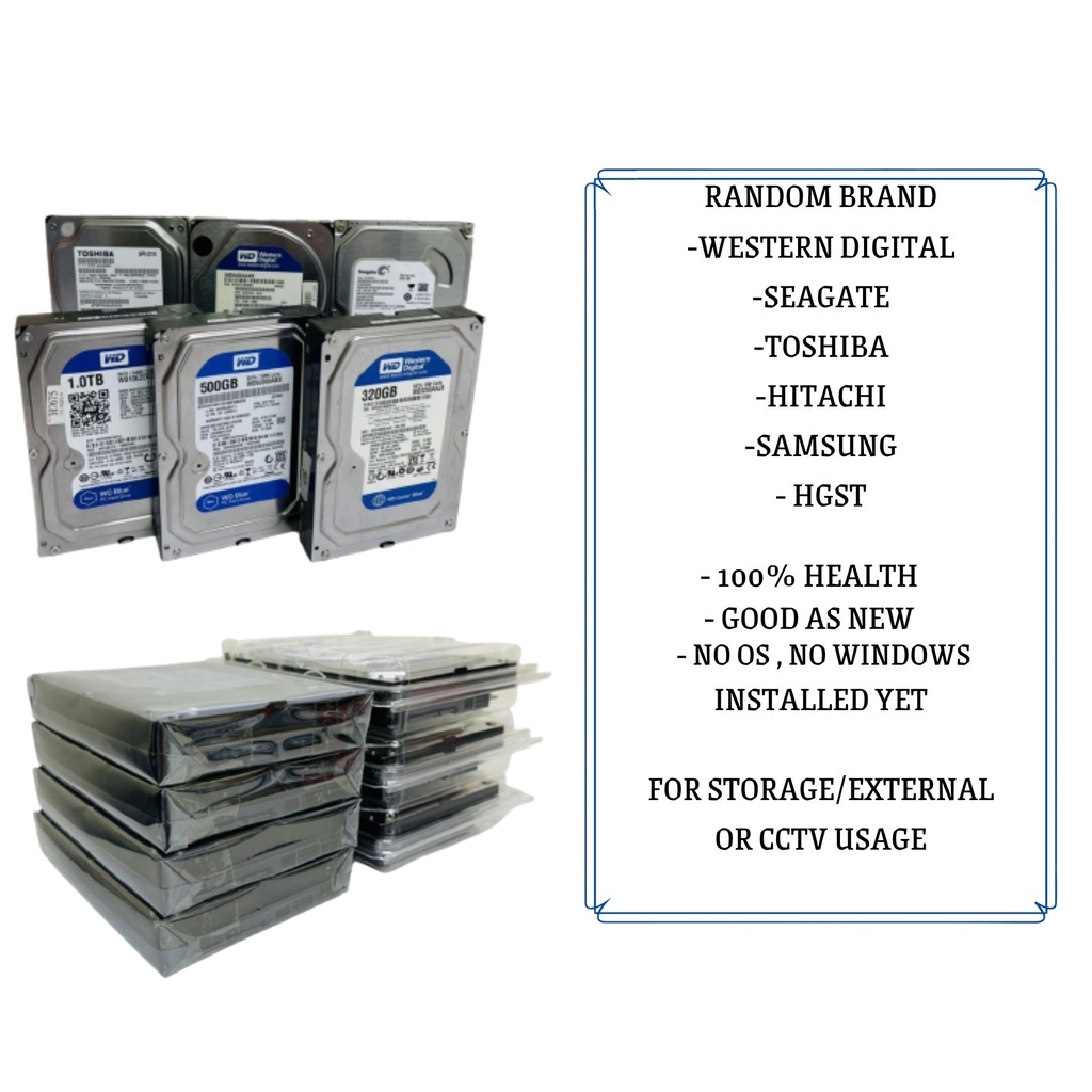Desktop Hard Disk 3.5inch 320GB 500GB 1TB SATA DESKTOP Internal hard ...