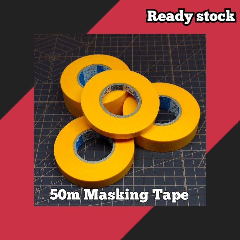 50 เมตร Washi Masking Tape Textured Paper Painting Paint พลาสติกชุด Airbrush Tool | Shopee Thailand