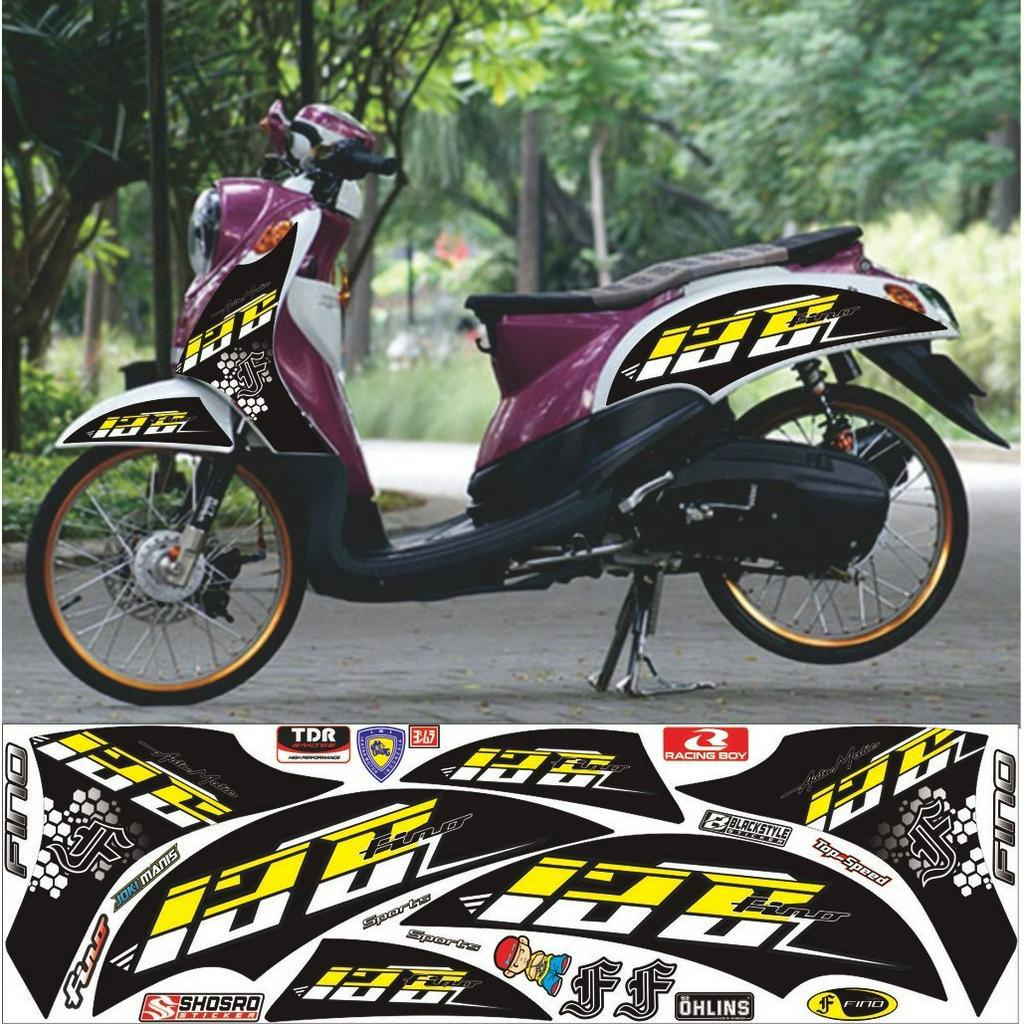 Mio FINO OLD CARBU MOTORCYCLE VARIATION STICKERS FINO STICKER CARBUE ...