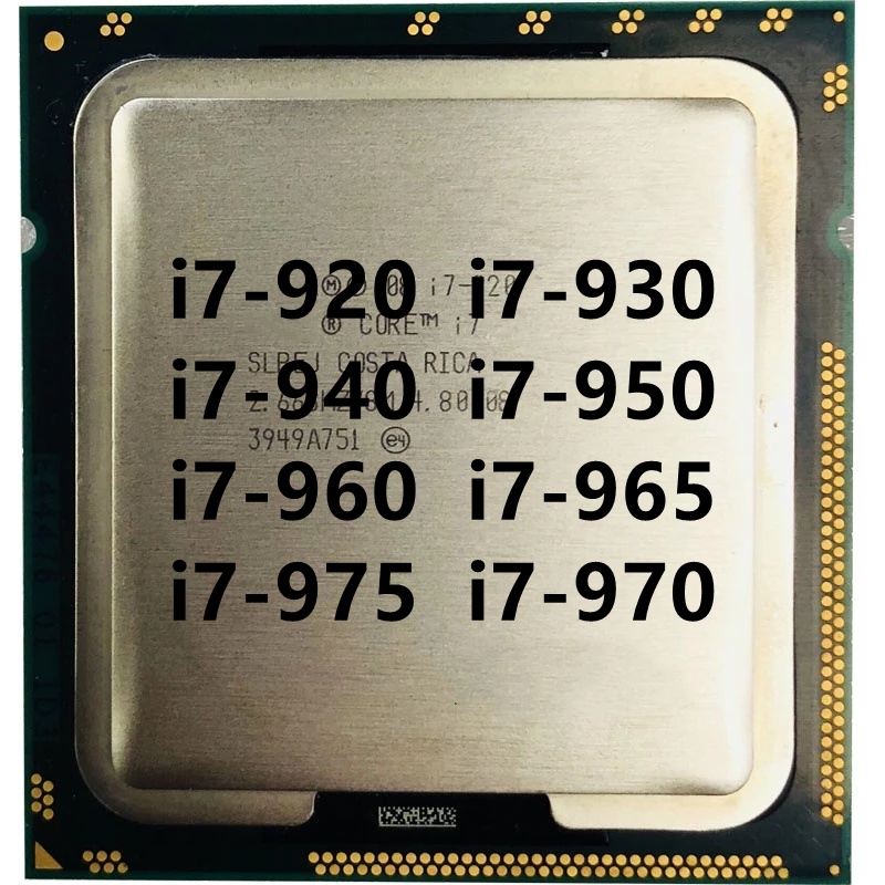 หน่วยประมวลผล CPU i7-920 i7-930 i7-940 i7-950 i7-960 i7-965 i7-975 i7-970 Quad Core LGA 1366 ...