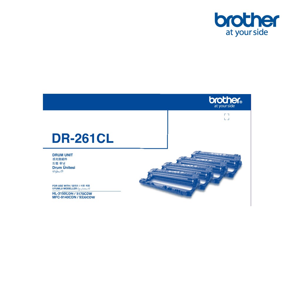 Brother DR-261CL Color Laser Drum ตลับแม่พิมพ์(ดรัม) สีดำ/ฟ้า/ชมพู ...