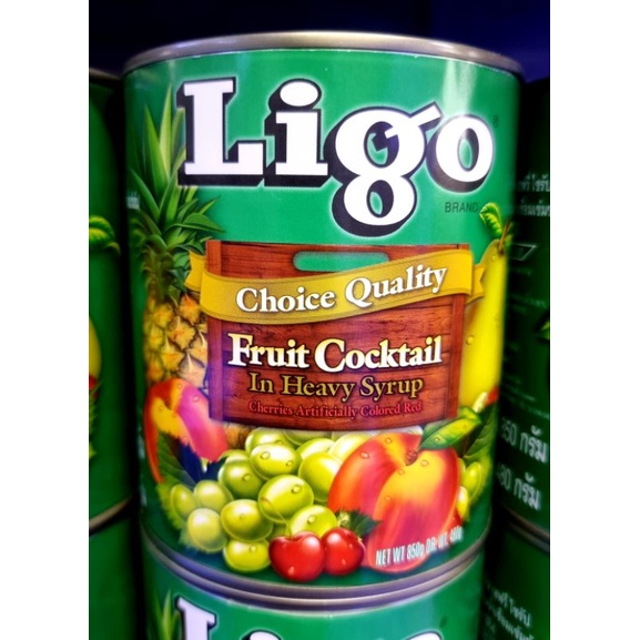 Ligo Fruite Cocktail, Peach Halves, Mandarin Orange in light syrup ลิ ...