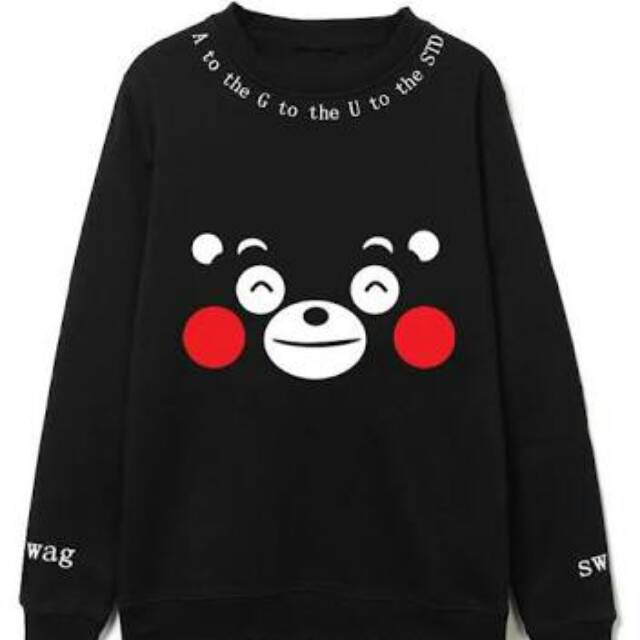 Kumamon OWESOME CREWNECK KUMAMON HYPE SWEATER คุมะมง BTS คุมะมง ...