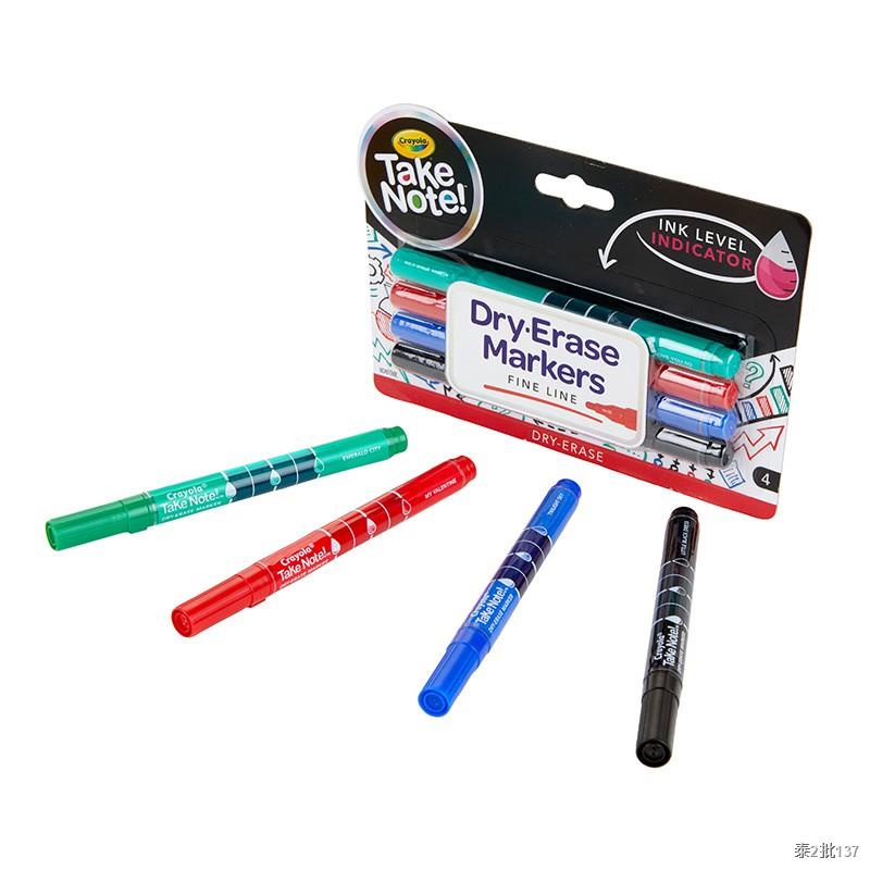 Crayola Take Note 4 Colors Fine Line Low Odor Whiteboard Marker เครโย ...