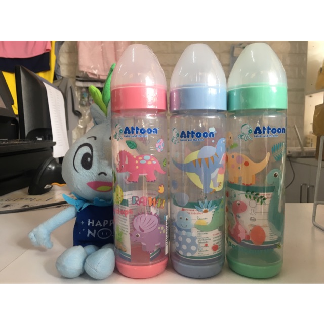 ขวดนม Attoon คอแคบ 8 ออนซ์ ลายไดโนเสาร์ | Shopee Thailand