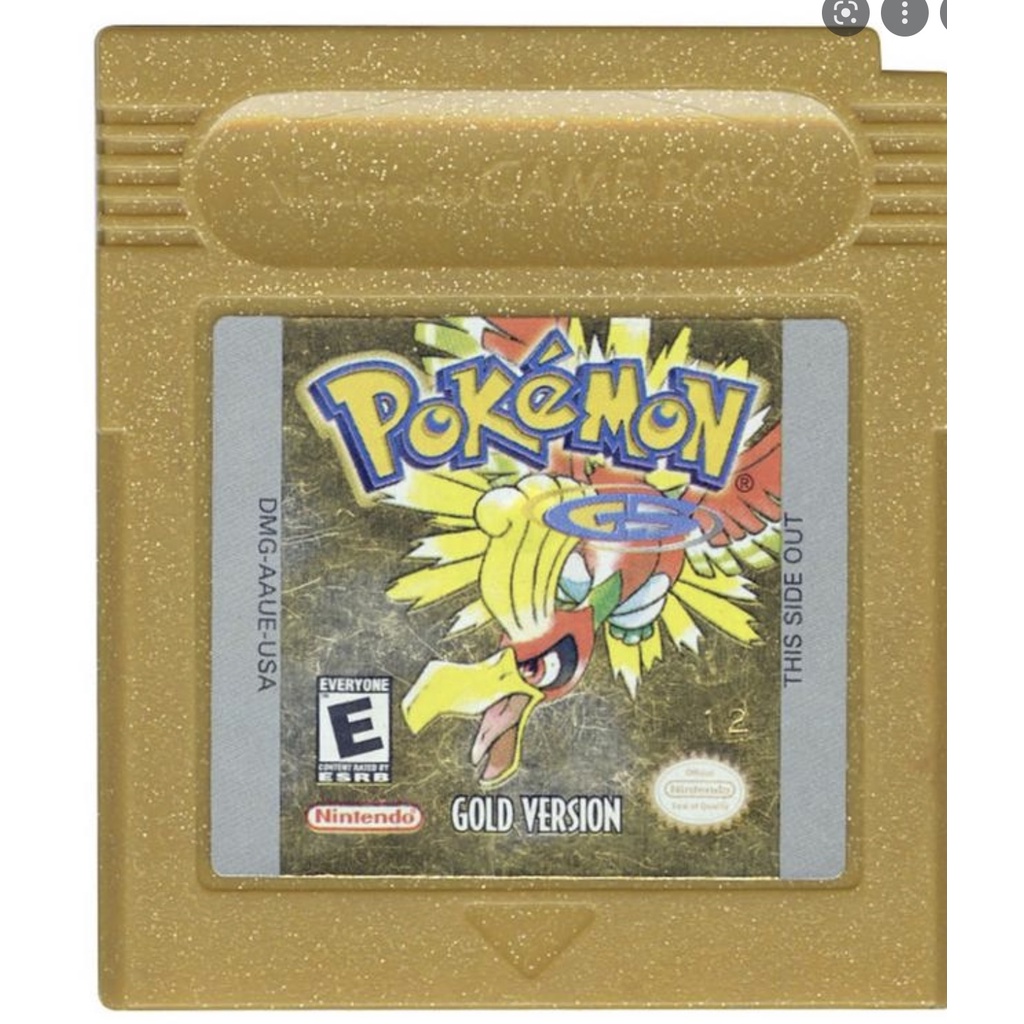 ตลับเกมบอยโปเกม่อน Pokemon Gold version [GBC] ตลับมือสอง ไม่มีกล่อง ไม่ ...