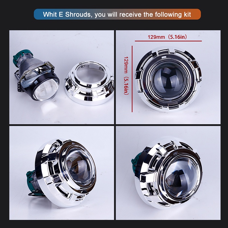 3.0'' D2S Projector Lens D1S D3S D4S Bi-xenon HID LED Light Car Lens ...