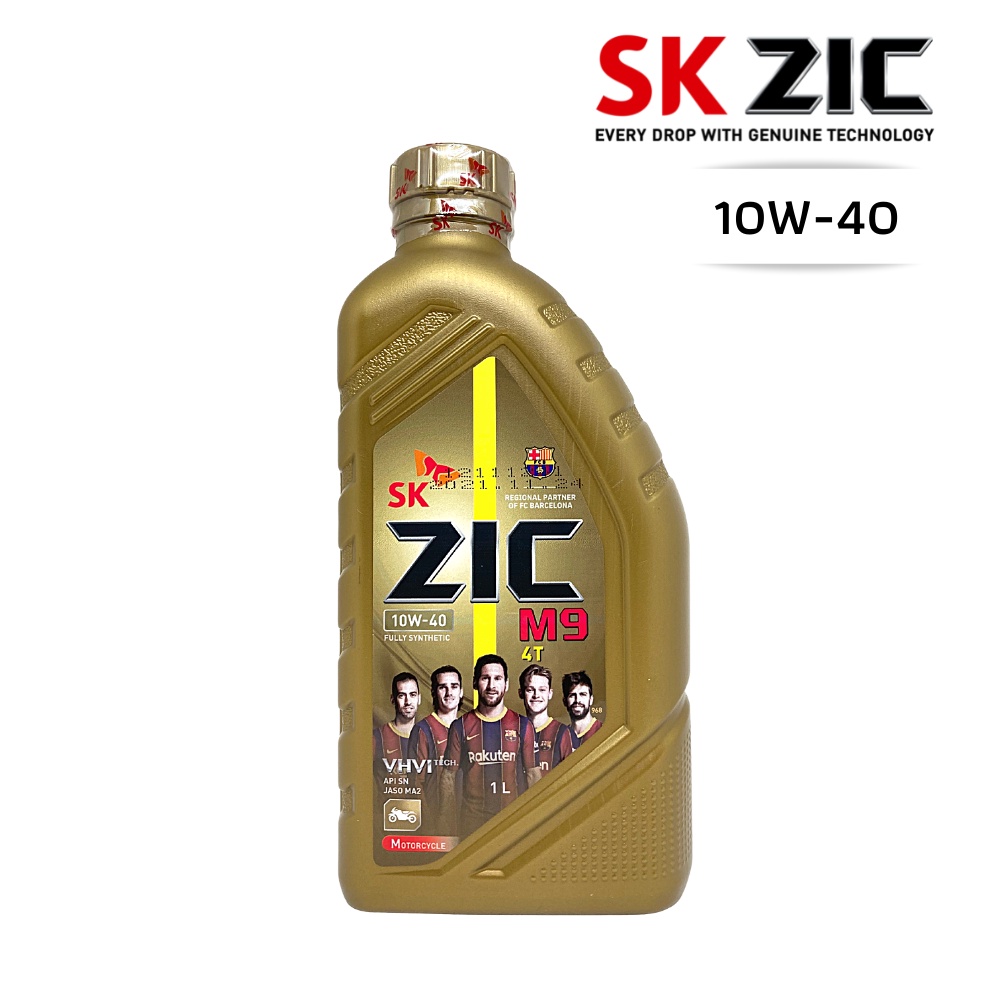น้ำมันเครื่อง ZIC M9 10W-40 เกรดสังเคราะห์ ขนาด 1 ลิตร | Shopee Thailand